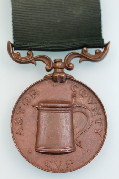 GB 1908 ASTOR COUNTY CUP RIFLE SHOOTING MEDAL WITH RIBBON – John ...