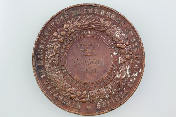 FRANCE 1864 MINISTER AGRICULTURE MEDAL EVREUX BRONZE – John Bertrand ...